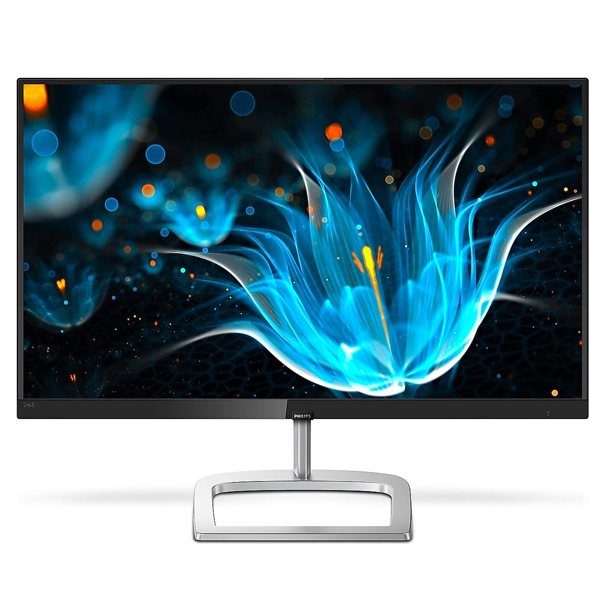 Philips 246E9QDSB 24" Frameless Monitor, Full HD 1920x1080 IPS, 75Hz, 29% sRGB & 108% NTSC, FreeSync, HDMI/DVI-D/VGA, VESA (Renewed)