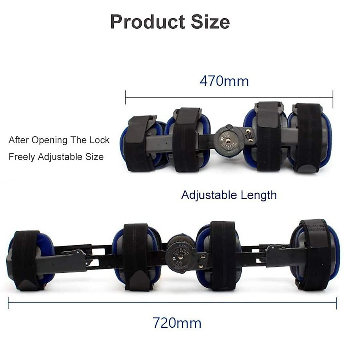 XBJYDMBDD Hinged Knee Brace ROM Knee Brace for ACL PCL Meniscus Ligament Sports Injuries Adjustable Knee Orthosis for Men Women Adjustable Knee Immobilizer