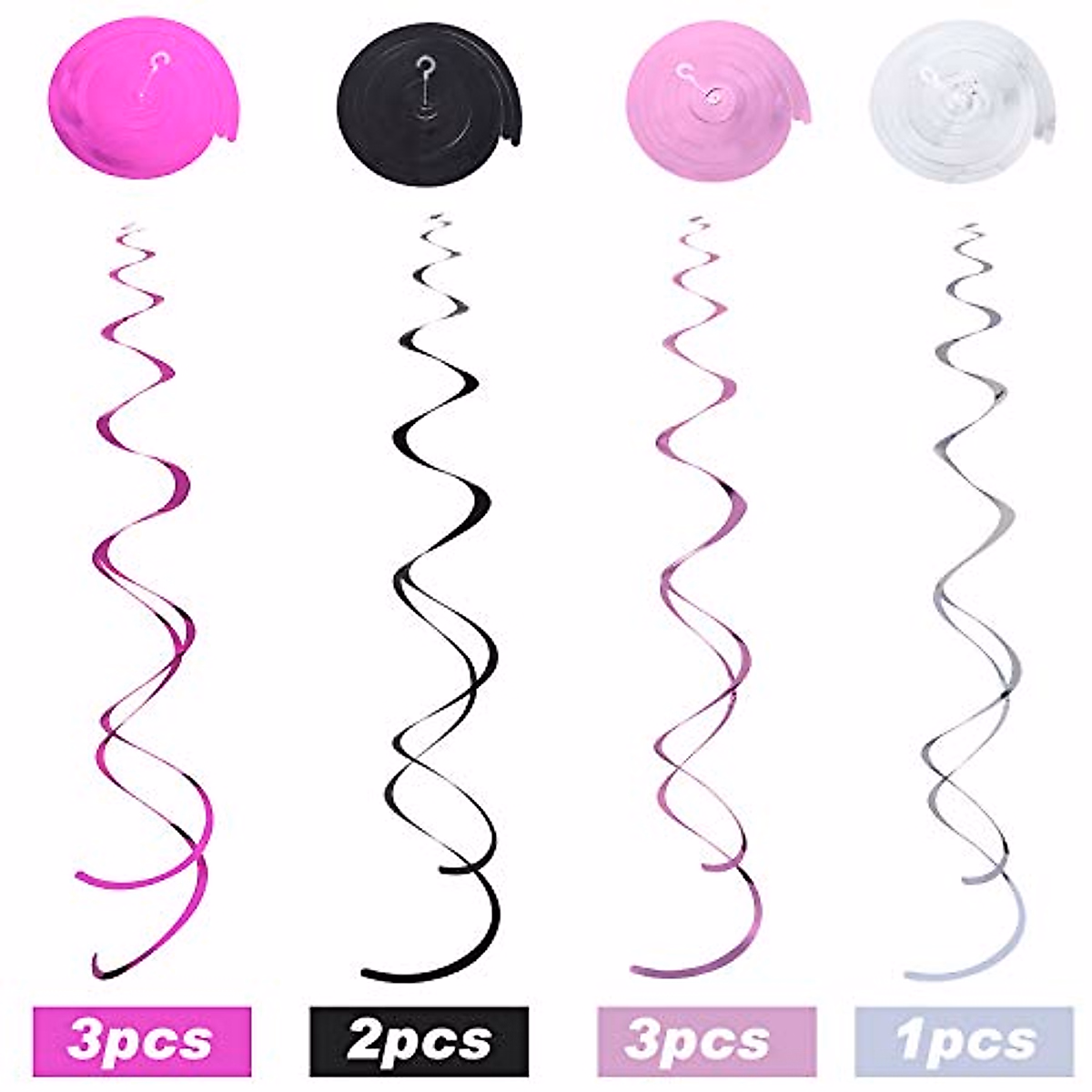 30 Pieces Paris Party Decorations, Pink Paris Party Hanging Swirl Ooh La La Eiffel Tower Sign Foil Ceiling Streamers Decor for Paris Birthday Theme Party Girl Party Baby Shower Supplies