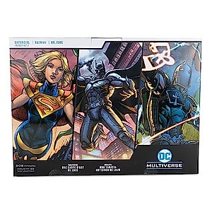 McFarlane Toys - DC Multiverse Batman, Supergirl & Dr.Fate (Injustice 2) 3pk, Gold Label, Amazon Exclusive