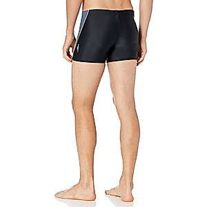 Speedo Men's Swimsuit Square Leg Splice Black/Black