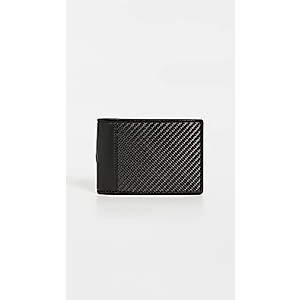 TUMI Men's Slim Single Billfold, Carbon, Black, One Size