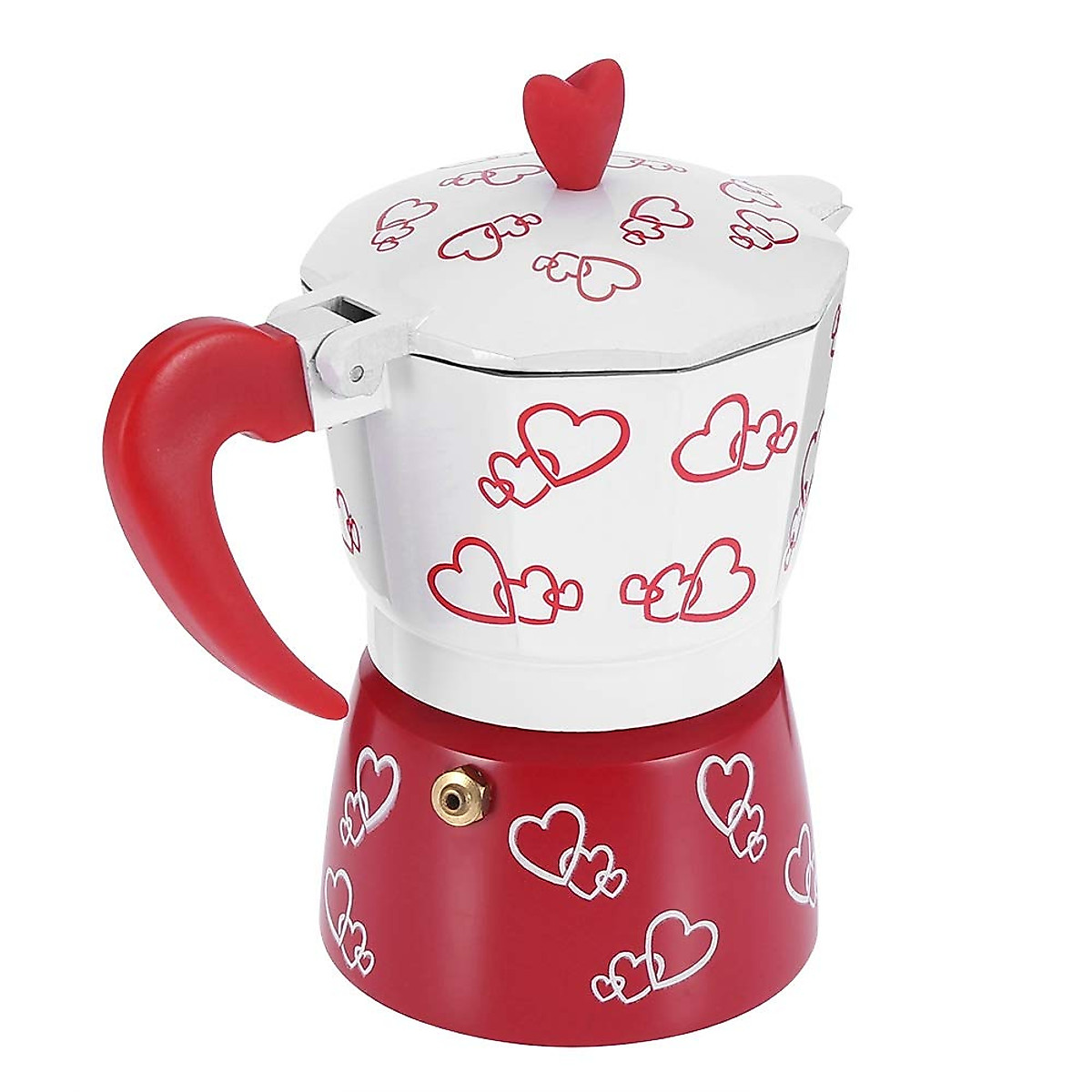 Moka Pot,Aluminum Durable Moka Pot Removable Kitchen Coffee Maker for Home Coffee Bar(L)