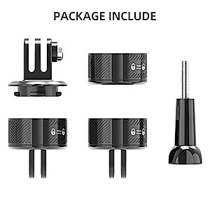 SUREWO Quick Release Base Mount Kit for GoPro,Magnetic Suction & Swivel Lock Adapter Compatible with GoPro Hero 12 11 10 9 8 7 6 5 Black,DJI Osmo Action,Crosstour/Campark/AkASO and More