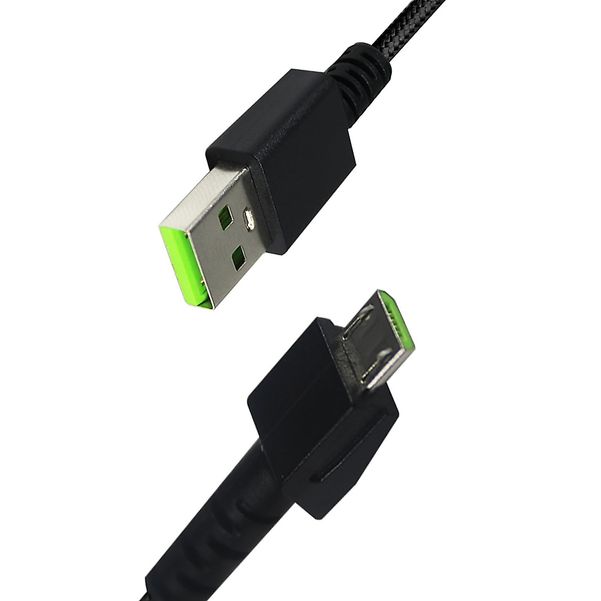 Aiivioll Wireless Mouse USB Charging Cable 1.8M for Razer Viper Ultimate,Basilisk Snake Ultimate,Viper V2 Pro,Viper Professional,with Nylon Braided Cable,Durability&Fast Charging(Black)