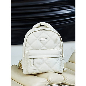 Amazing Song Puffer Quilted Backpack for Women, with Box Designer Waterproof Lightweight Puffy Daypack Travel Work