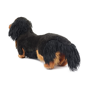 MY DOG Mini - Dachshund Longhair - Premium Dog Stuffed Animal - Lifelike & Realistic