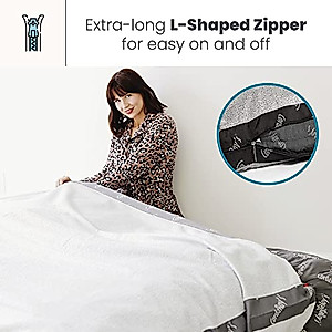 CordaRoy's - Quilted Waterproof Bed Protector for Beanbag Sleeper - Queen