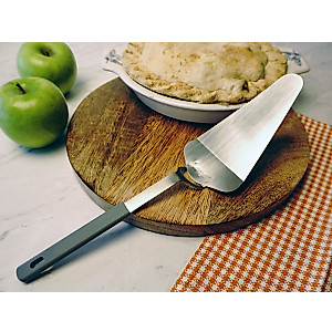 RSVP International Endurance Kitchen Tool Collection Flexible Stainless Steel, Dishwasher Safe, Pie Server