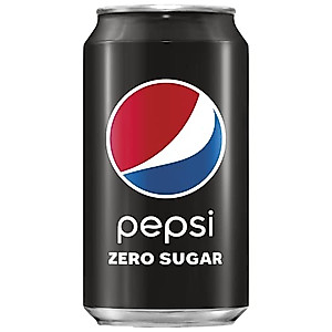 Pepsi Zero Sugar Cola Soda Pop, 12oz Cans (24 Pack)