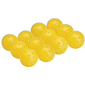 TOURNA Strike Outdoor Pickleballs (12 Pack) - USAPA Approved, Optic Yellow (PIKL-12-OY-O)