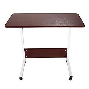 Toxz Computer Task Table Office Desk,Adjustable Height,Locking Casters,80CM 50CM,Fillet Wood,Simple,with Installation Tool(Ship from US!)
