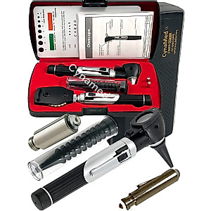 BLACK OTOSCOPE SET -LED Otoscope/School Kit-CYNAMED