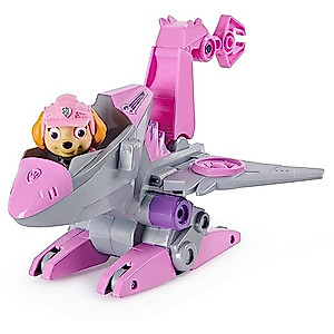 PAW Patrol, Dino Rescue Skye’s Deluxe Rev Up Vehicle with Mystery Dinosaur Figure