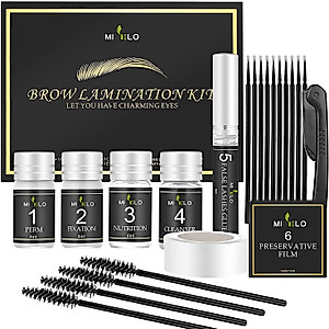 Brow Lamination Kit,JUANPHEA Professional Eyebrow Perming Kit,DIY Eyebrow Lift Styling Kit for Fuller and Messy Eyebrows,Suitable for Salon,Home Use