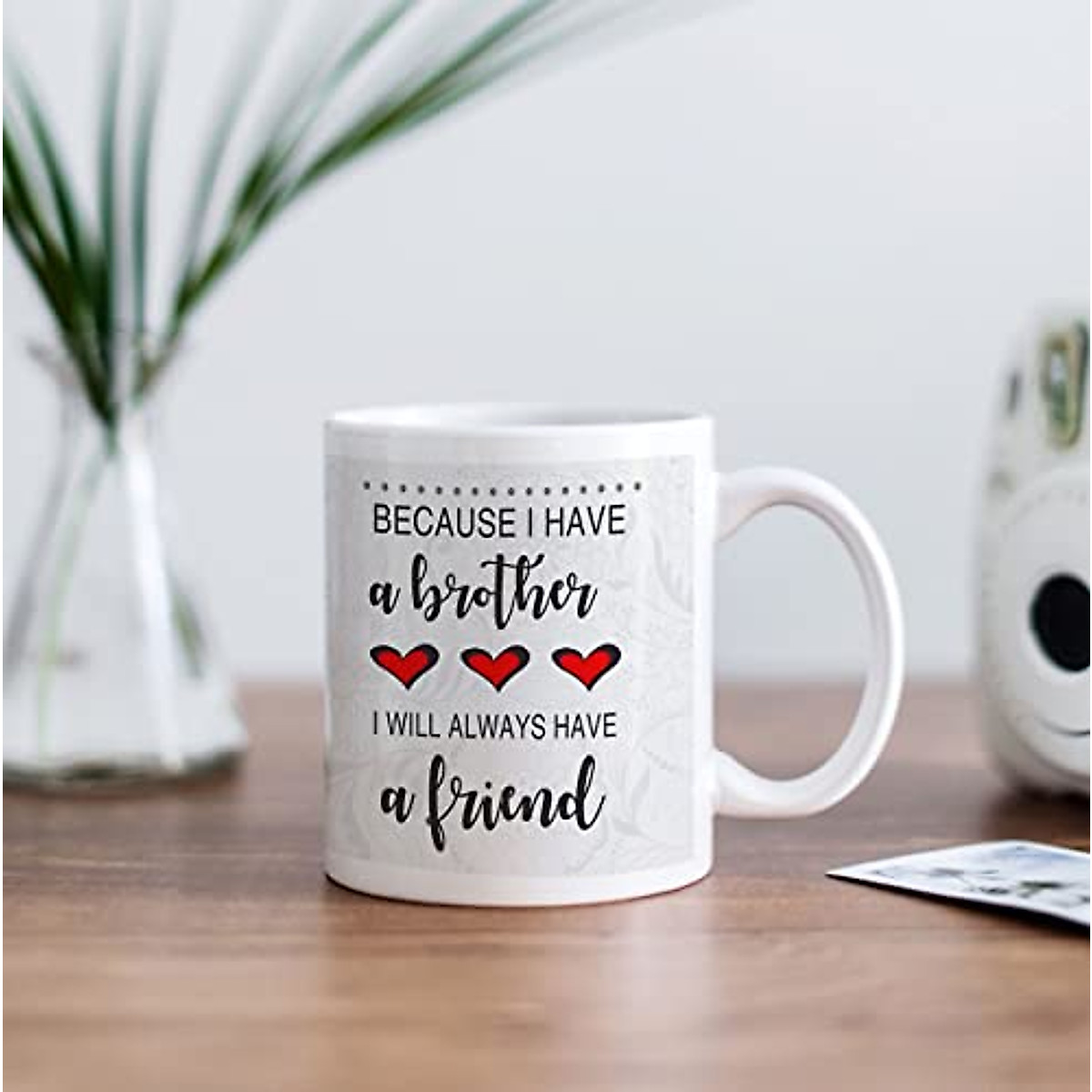 TIED RIBBONS Rakhi for Brother with Gift Set | Printed Coffee Mug (10 Oz) | Mini Card | Roli Chawal Packet - Raksha bandhan Rakhi Gifts for Brother Rakhi Set for Brother | Bhai Rakhi Thread