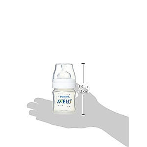 Philips AVENT Anti-Colic Baby Bottles Clear, 4 Oz