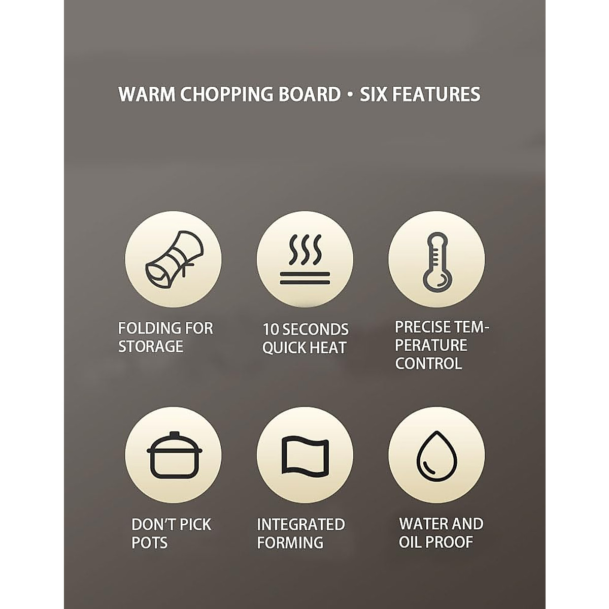 Adjustable Temperature, Foldable Food Heater, Suitable for Dining and Gatherings, Food Insulation Pads for Buffet and Family Gatherings, hot Plates for Holidays and countertops