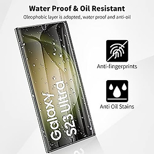 geekboy [2+2 Pack] Galaxy S23 Ultra Screen Protector with Camera Lens Protector, Soft EPU Screen Protector (Not Glass), Anti Scratch, High Definition Bubble-Free, Case Friendly