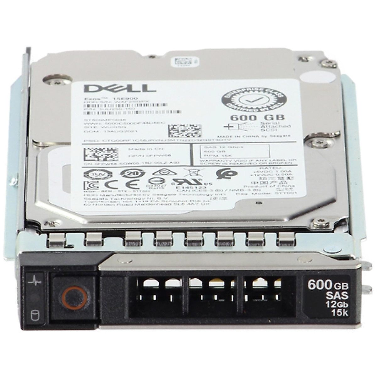 Dell 600GB 15K 12Gbps SAS 2.5 HDD 512n (FPW68) (Renewed)