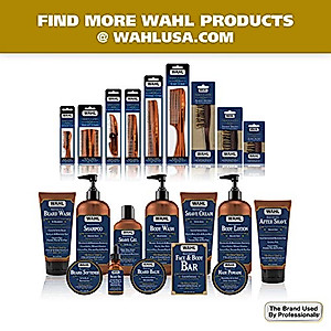 Wahl Beard & Mustache Wallet Comb for Men's Grooming - Handcrafted & Hand Cut with Cellulose Acetate - Smooth, Rounded Tapered Teeth - Model 3327