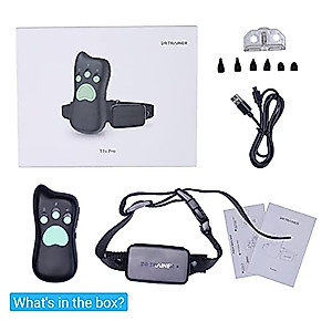 Dr.Trainer Automatic Bark Collar with Remote Control up to 2300ft, Electronic Dog Training Collar, Waterproof Dog Shock Collar for Dog with Custom Sound, APP Setting & Barking Record
