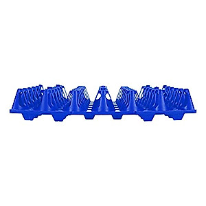 Egg Storage Tray, 30 Cell Egg Crates Plastic Reusable Stackable 5PCS for Hennery for Farm(blue)