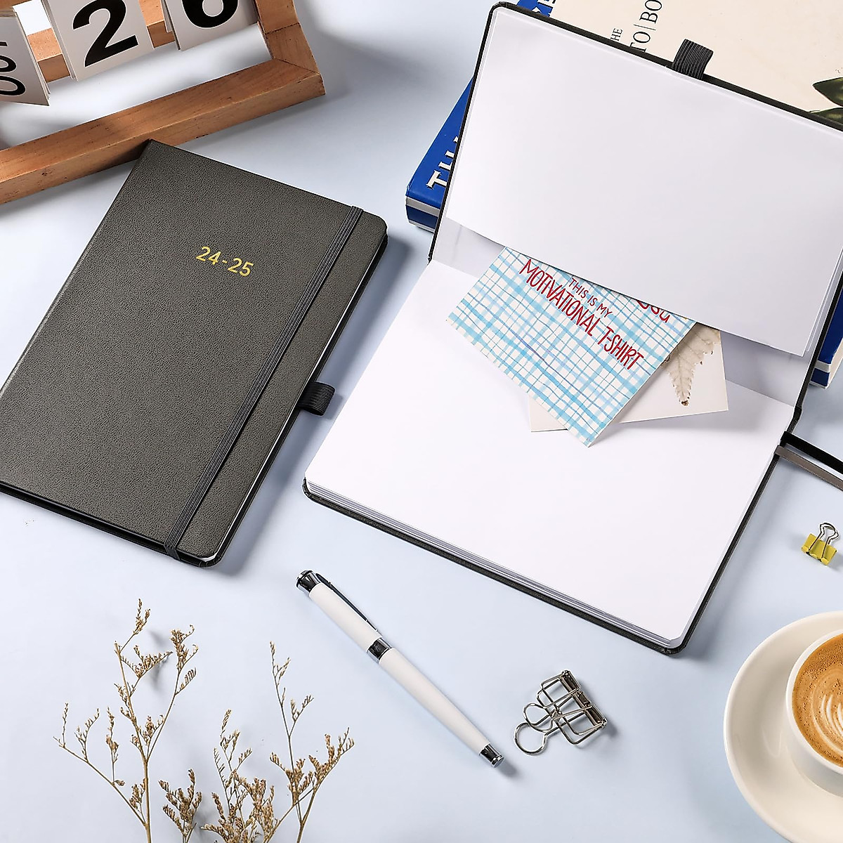 2024-2025 Planner - Academic Planner 2024-2025, Jul.2024 - Jun.2025, 8.25" x 5.75", 2024-2025 Planner Weekly & Monthly with Tabs - Grey