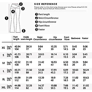 TOPYOGAS Womens Casual Flare Leggings Bootcut Yoga Pants Bootleg Hight Waisted Pants Ruched Leggings Z-Black