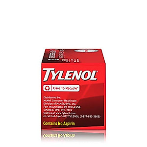 Tylenol Extra Strength Caplets with 500 mg Acetaminophen, Pain Reliever & Fever Reducer, For Headache, Backache & Menstrual Pain Relief, 225 ct