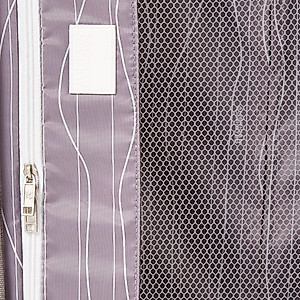 American Tourister Moonlight Hardside Expandable Luggage with Spinner Wheels, Ascending Gardens Rose Gold, Checked-Medium 24-Inch