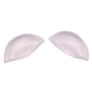 1Pair Thicken Breathable Silicone Gel Bra Inserts Pad Breast Enhancers Push-up Booster Molding Pads Perforated Swimwear for Women Lady Girls Bikini Swimsuit(Clear)