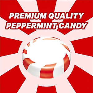Starlight Peppermint Bulk Candy - 5 Pounds Approx 400 Pieces - Bulk Candy Individually Wrapped - Hard Candy - Mints Bulk - Christmas Candy, Peppermint Candy - Ideal Christmas Peppermint - Candy - Holiday Mints - Christmas Candy Bulk