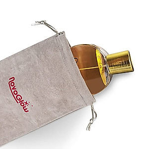 NovoGlow Obscure for Men Perfume, Eau de Toilette Spray for Men, 3.4 oz, Passionate. Powerful. Intense with a Pouch Included