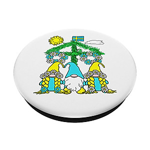 Midsummer Gnomes Tomte Nisse Maypole Midsommar Festival PopSockets Swappable PopGrip