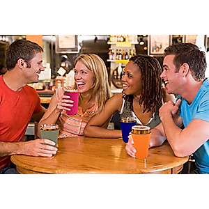 Blank Foam Pint Glass Coolie (6 Pack, Black)