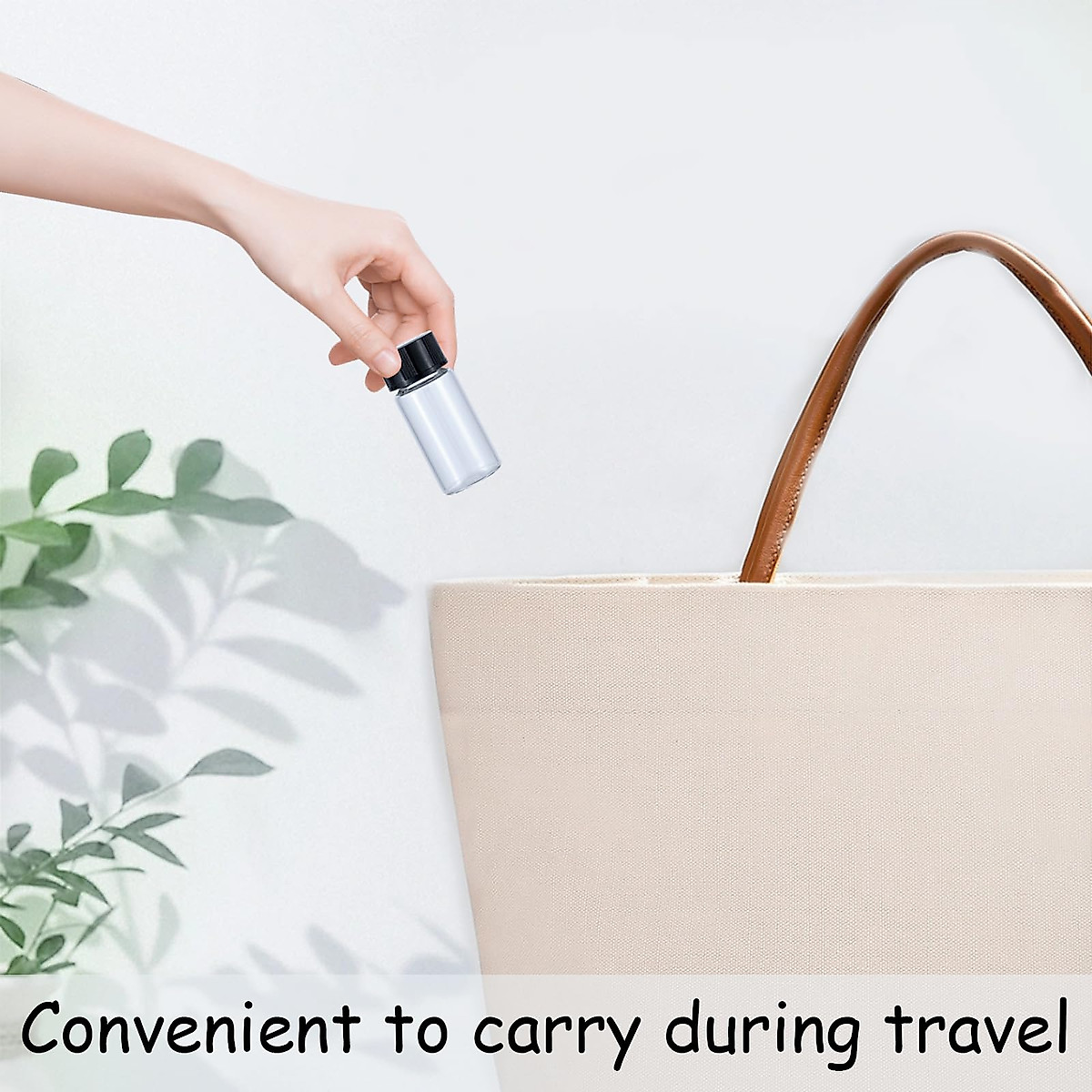 Newzoll 5 ml Clear Glass Bottles for Essential Oils, Chemistry Lab Chemicals, Colognes & Perfumes (10 Pieces)