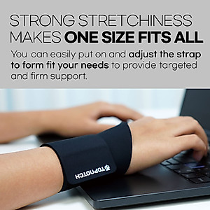 TopNotchGolf Ultra Thin Light Weight Adjustable Wrist Brace - For Both Men and Women, 24hours Comfort (Neon Pink)