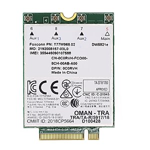 DW5821E 3G/4G/5G Card, Network Adapter Card, for PCI Express M.2 Specification 3042 Type Key.B Slot, for PC, Laptops