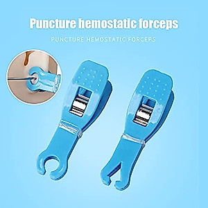 10 Pcs Body Piercing Clamps, Disposable Piercing Needle Clamps Slot Forceps Clamp Clip Hemostatic Forceps Ear Nose Lip Navel Piercing Supplies