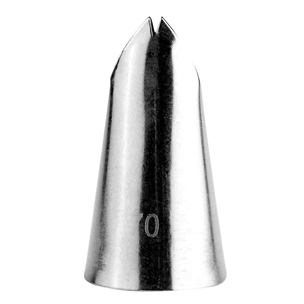 Restaurantware Pastry Tek Leaf Icing Tip 1 Reusable Piping Tip - #73 Dent-Resistant Stainless Steel Decorating Cake Tip Dishwasher-Safe Decorate Cupcakes Cakes or Cookies