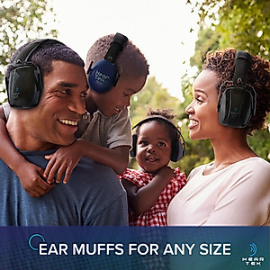 HEARTEK Hearing Protection Noise Cancelling Ear Muffs, Shooting Ear Protection