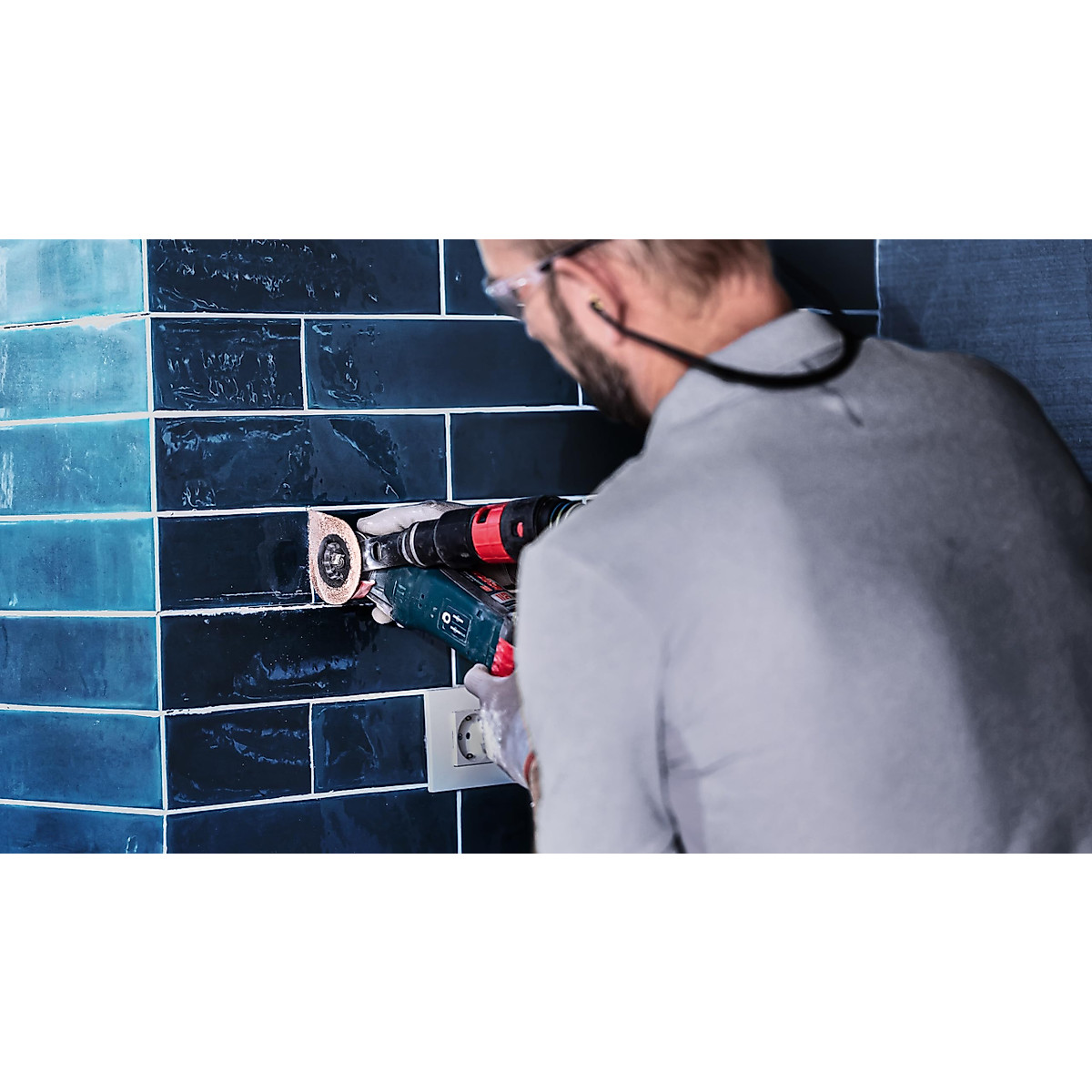 Bosch Professional 10x Expert 3 max AVZ 70 RT4 Multitool Grouting Plates (Ø 70 mm, Accessories Multitool)