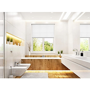 Redi Shade No Tools Simple Slide Inside Mount Roller Shade Bracket, White, 2 Pack