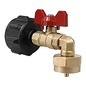 Xastro Propane Refill Elbow Adapter QCC1 90 Degrees Propane Refill Pressure Adapter with ON-Off Control Valve for Camping Grill 1LB Bottle Tank from 5-40LBS Cylinder