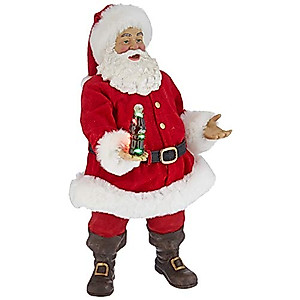 Kurt Adler 10.5-Inch Coca-Cola® Santa with LED Bottle Table Piece