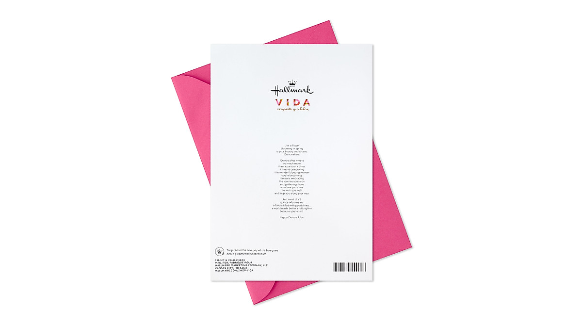 Hallmark Vida Quinceanera Birthday Card (Como una Flor) — 🛍️ The Retail ...