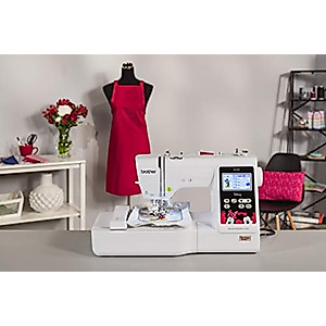 Brother Embroidery Machine, PE550D, 125 Built-in Designs including 45 Disney Designs, 9 Font Styles, 4" x 4" Embroidery Area, Large 3.2" LCD Touchscreen, USB Port