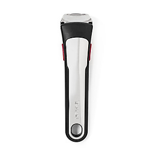 Tefal Ingenio Premium Handle, Stainless Steel, Stackable, Removable, 100 Percent Safe, 10 Year Guarantee, L9863023, Black With Stainless Steel Insert