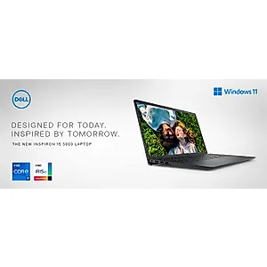 Dell New Inspiron 15 FHD (1920 x 1080) Touchscreen Laptop| Intel Core i7-1165G7, HDMI, Bluetooth® 5.0| Windows 11 Home, Black (16GB| 512GB SSD+1TB HDD)